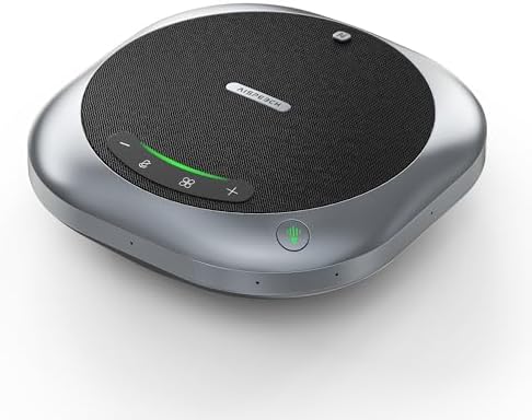 AISPEECH Bluetooth Conference Speakerphone M6 Conference Microphone with AI Noise Reduction AI ...